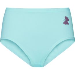 w&auml;schepur Damen Slip mit Schmetterlings-Motiv ros&eacute; + bleu + mint Gr&ouml;&szlig;e 36/38