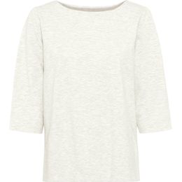 Heine Damen 3/4-Arm-Shirt mit Rundhals-Ausschnitt ecru Gr&ouml;&szlig;e 40