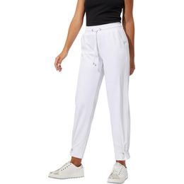 CR&Eacute;ATION L Damen Jogg Pants mit Raffungen am Saum wei&szlig; Gr&ouml;&szlig;e 38