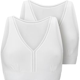 w&auml;schepur Damen Bustier mit Unterbrustband wei&szlig; Gr&ouml;&szlig;e 40