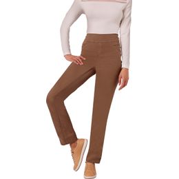 CREATION L PREMIUM Damen Schlupfjeans in Twill Qualit&auml;t braun Gr&ouml;&szlig;e 20