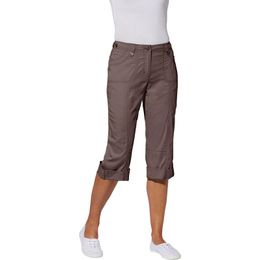 CR&Eacute;ATION L Damen Caprihose mit verstellbarem Bund dunkeltaupe Gr&ouml;&szlig;e 40
