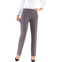 Damen Schlupfhose mit B&uuml;gelfalten anthrazit Gr&ouml;&szlig;e 38