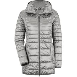 CR&Eacute;ATION L Damen Steppjacke mit dezentem Glanz silbergrau Gr&ouml;&szlig;e 38