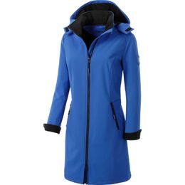 CR&Eacute;ATION L Damen Softshelljacke mit Gummizug im R&uuml;cken royalblau Gr&ouml;&szlig;e 19