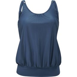 feel good Damen Tankini-Oberteil mit Elastik-Bund dunkelblau Gr&ouml;&szlig;e 40C