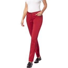 CR&Eacute;ATION L Damen Hose mit Nieten-Verzierung rot Gr&ouml;&szlig;e 40