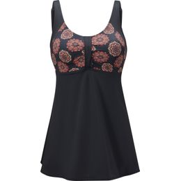 feel good Damen Tankini-Oberteil mit Softcups schwarz-rot Gr&ouml;&szlig;e 38B