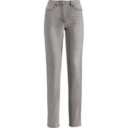 Damen 5-Pocket-Jeans mit Hell-Dunkel-Effekt grey-denim, Gr&ouml;&szlig;e 52