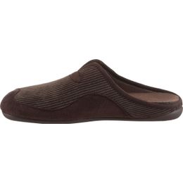 Herren Pantoffel in Cord-Qualit&auml;t schoko Gr&ouml;&szlig;e 40