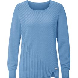 CR&Eacute;ATION L Damen Strickpullover mit Strukturmuster himmelblau Gr&ouml;&szlig;e 38
