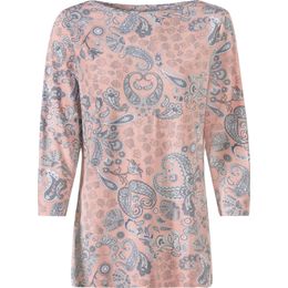 CR&Eacute;ATION L Damen Print-Shirt im Muster-Mix puder-anthrazit-bedruckt Gr&ouml;&szlig;e 36