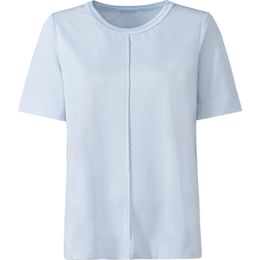 CR&Eacute;ATION L Damen Rundhalsshirt Mit Biese, vorne eisblau Gr&ouml;&szlig;e 40