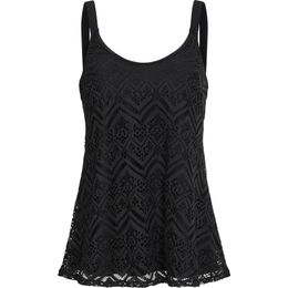 feel good Damen Tankini-Oberteil mit Spitze schwarz Gr&ouml;&szlig;e 38B