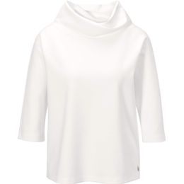 CREATION L PREMIUM Damen Shirt mit halsfernem Stehkragen und Raglan&auml;rmeln ecru Gr&ouml;&szlig;e 40