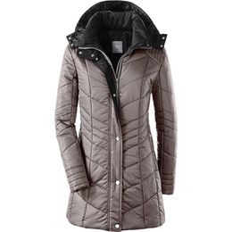 CR&Eacute;ATION L Damen Steppjacke in Microfaser-Qualit&auml;t, pflegeleicht taupe Gr&ouml;&szlig;e 38
