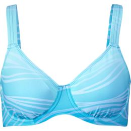 feel good Damen Bikini mit Farbverlauf aqua-mittelblau-bedruckt Gr&ouml;&szlig;e 40B
