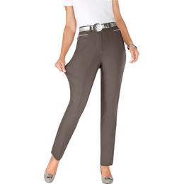 Damen Thermohose in elastischer Bengalin-Qualit&auml;t taupe Gr&ouml;&szlig;e 36