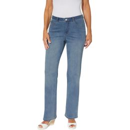 CR&Eacute;ATION L Damen 5-Pocket-Jeans mit weitem Bein blue-bleached Gr&ouml;&szlig;e 38