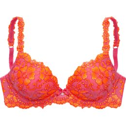 Lascana Damen Push-up-BH pink-orange Gr&ouml;&szlig;e 85AA