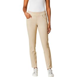 Ascari Damen Schlupfjeans mit L&auml;ngsn&auml;hten sand Gr&ouml;&szlig;e 38