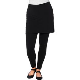 sheego by Joe Browns Damen Leggings mit angesetztem Minirock schwarz Gr&ouml;&szlig;e 42