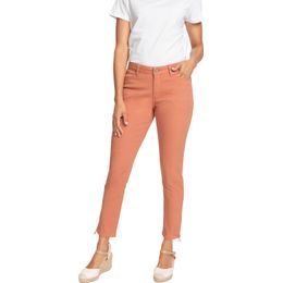 CR&Eacute;ATION L Damen Jeans mit Rei&szlig;verschluss am Bein papaya Gr&ouml;&szlig;e 40