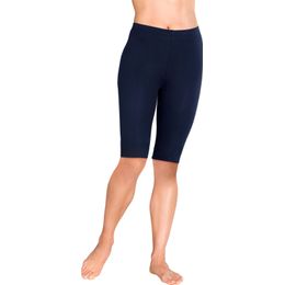 w&auml;schepur Damen Lange Unterhose in Capri-Form schwarz + marine Gr&ouml;&szlig;e 40