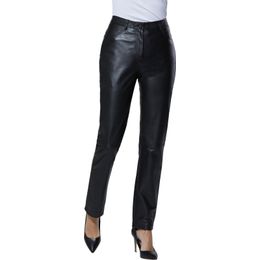 CREATION L PREMIUM Damen Lederhose mit Oberhosenfutter schwarz Gr&ouml;&szlig;e 19
