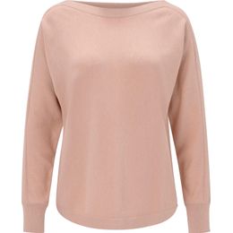 CR&Eacute;ATION L Damen Langarm-Pullover in Jersey-Strick puder Gr&ouml;&szlig;e 38