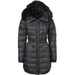 Heine Damen Steppjacke mit abnehmbarer Kapuze schwarz Gr&ouml;&szlig;e 44