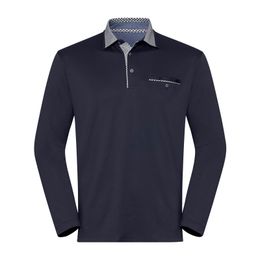 Hajo Herren Langarm-Shirt marine Gr&ouml;&szlig;e 52/54