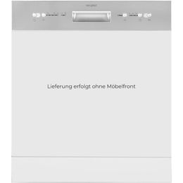 Exquisit teilintegrierbarer Geschirrsp&uuml;ler &raquo;EGSP6012-EB-030E inox&laquo; 12 Ma&szlig;gedecke Teilintegriert, 12 Ma&szlig;gedecke &ndash; effizient mit 4 Programmen & Timer 