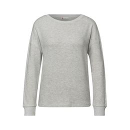 Street One Langarmshirt in pelican grey mel. | Gr.: 40