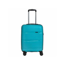 d&n D&N Travel Line 4300 - 4-Rollen-Kabinentrolley S 55 cm (black) in petrol | Gr.: onesize
