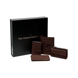 The Chesterfield Brand Kreditkartenetui 4-teiliges Geschenkset Leder 7 cm in braun | Gr.: onesize