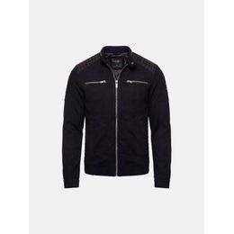 KOROSHI Leichte, kurze technische Bikerjacke in Schwarz | Gr.: XL