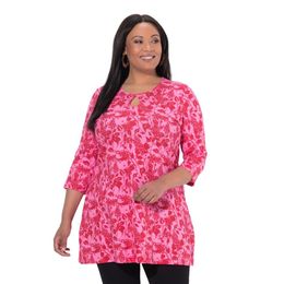 Ulla Popken Longshirt in pink | Gr.: 62/64