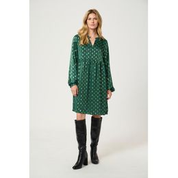 Kaffe Kleid KAsofie Regular fit in Green With Foil Print | Gr.: 36