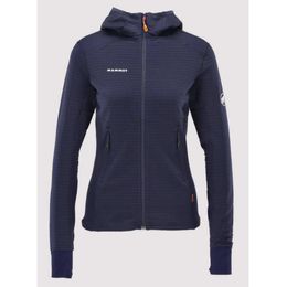 Mammut Fleecejacke Taiss Light ML Hooded Jacket in Blau | Gr.: XS