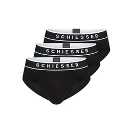 Schiesser Rio Slip / Unterhose 95/5 Organic Cotton in Schwarz | Gr.: L