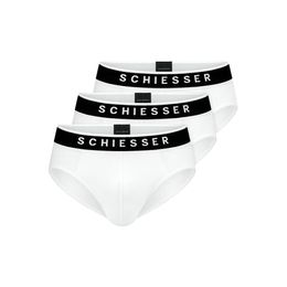 Schiesser Rio Slip / Unterhose 95/5 Organic Cotton in Wei&szlig; | Gr.: L