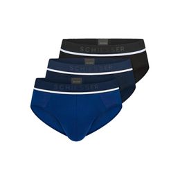 Schiesser Rio Slip / Unterhose 95/5 Organic Cotton in Blau / Schwarz | Gr.: L