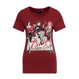 Queen Kerosin Print T-Shirt Girls Girls Girls in terra | Gr.: XS