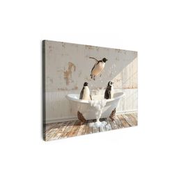 MuchoWow Leinwand bilder Pinguine (BxH) | Gr.: 30 x 20 cm