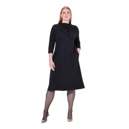 Ulla Popken Midikleid in schwarz | Gr.: 54-56