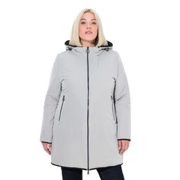 Ulla Popken Funktionsjacke in mittelgrau | Gr.: 46-48