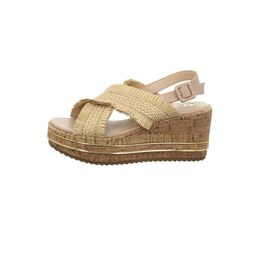 La Strada Plateau Sandaletten in Beige | Gr.: 41