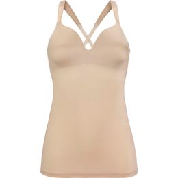 Nuance Damen Schalen-BH-Hemd caramel Gr&ouml;&szlig;e 75B