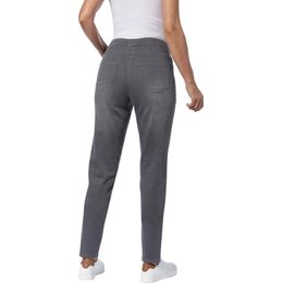 Damen Schlupfjeans mit Tunnelzug und Bindeband grey-denim, Gr&ouml;&szlig;e 40
